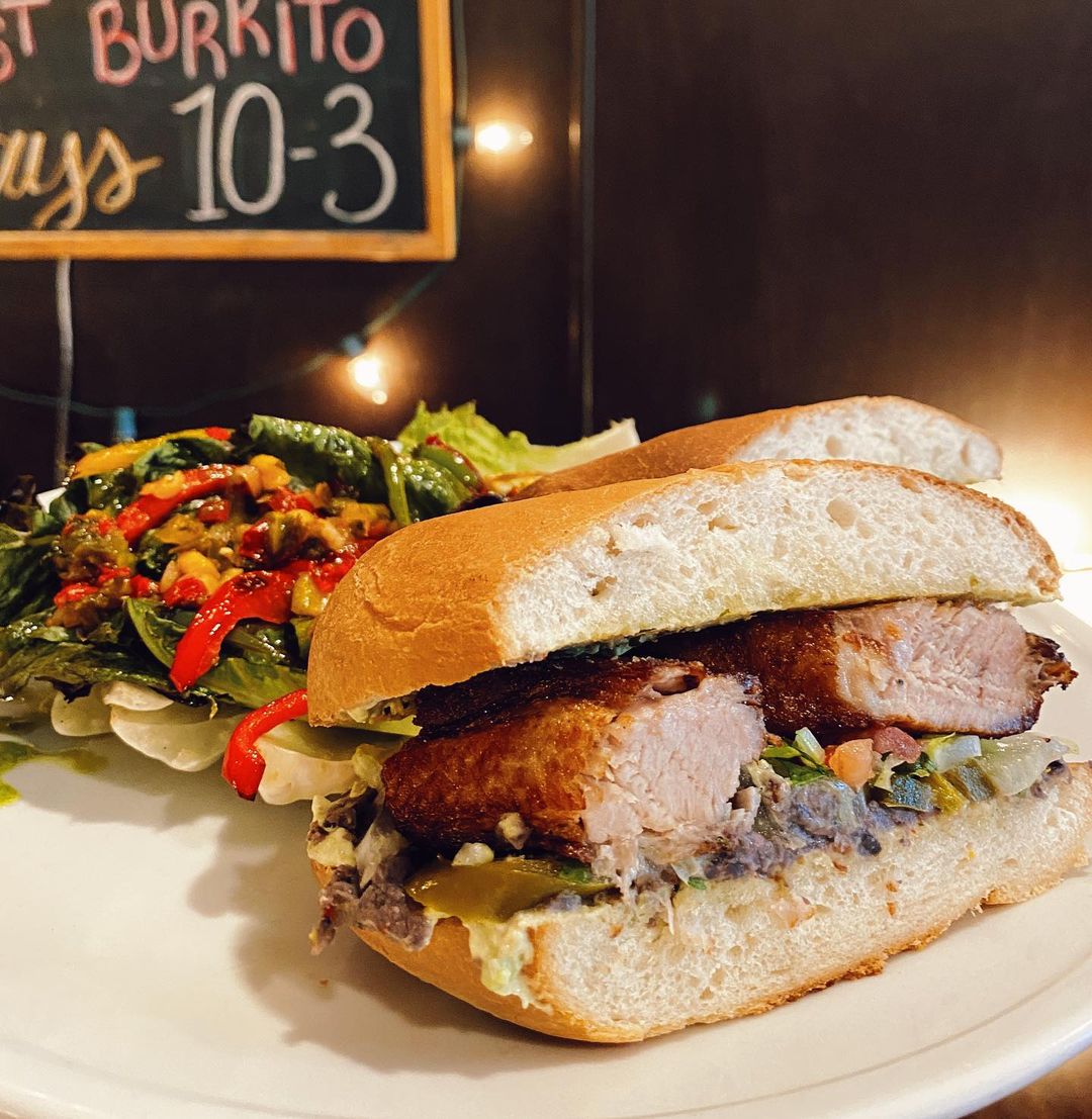Crispy Pork Belly Torta - Reds Alehouse